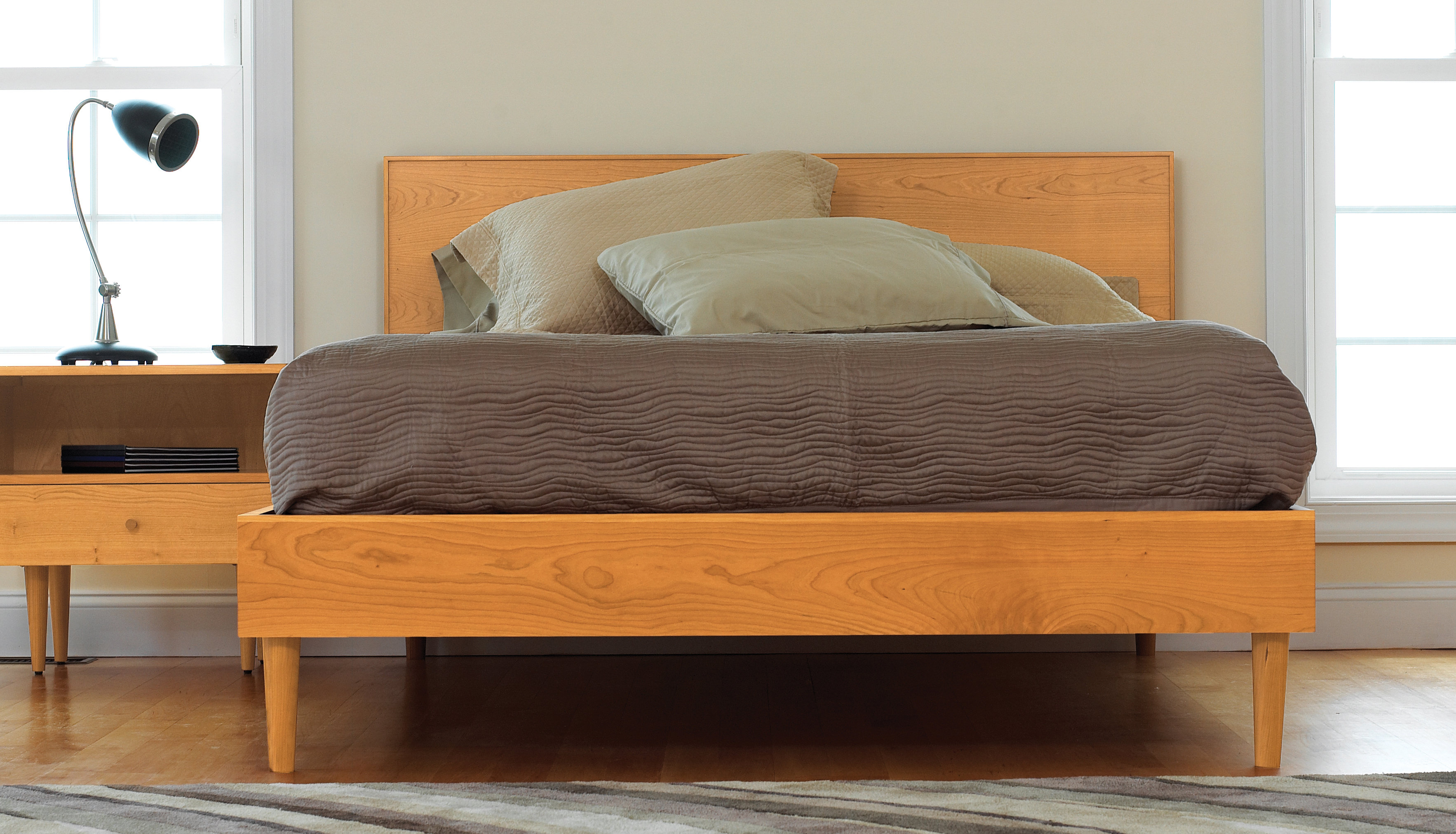 Spectra Wood Asher Solid Wood Platform Bed | Wayfair