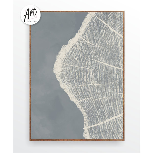 ART TERRITORY Large Tree Ring Prints, Lake House Wall Art, Woodblock ...