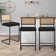 Bay Isle Home Georgios Velvet Upholstered Cane Back Bar & Counter Stool ...