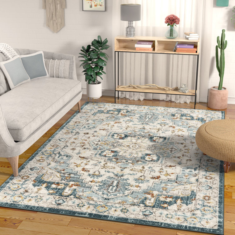 Well Woven Mystic Geometric Blue/Beige Area Rug & Reviews | Wayfair
