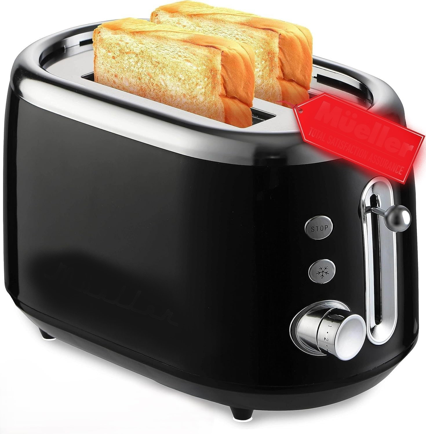 IMPIAR Retro Toaster 2 Slice With 7 Browning Levels And 3 Functions ...