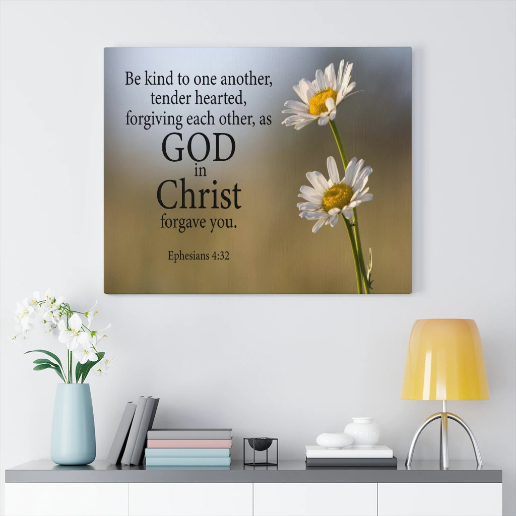 Trinx Be Kind To One Another Ephesians 4:32 Wall Art Christian Home ...