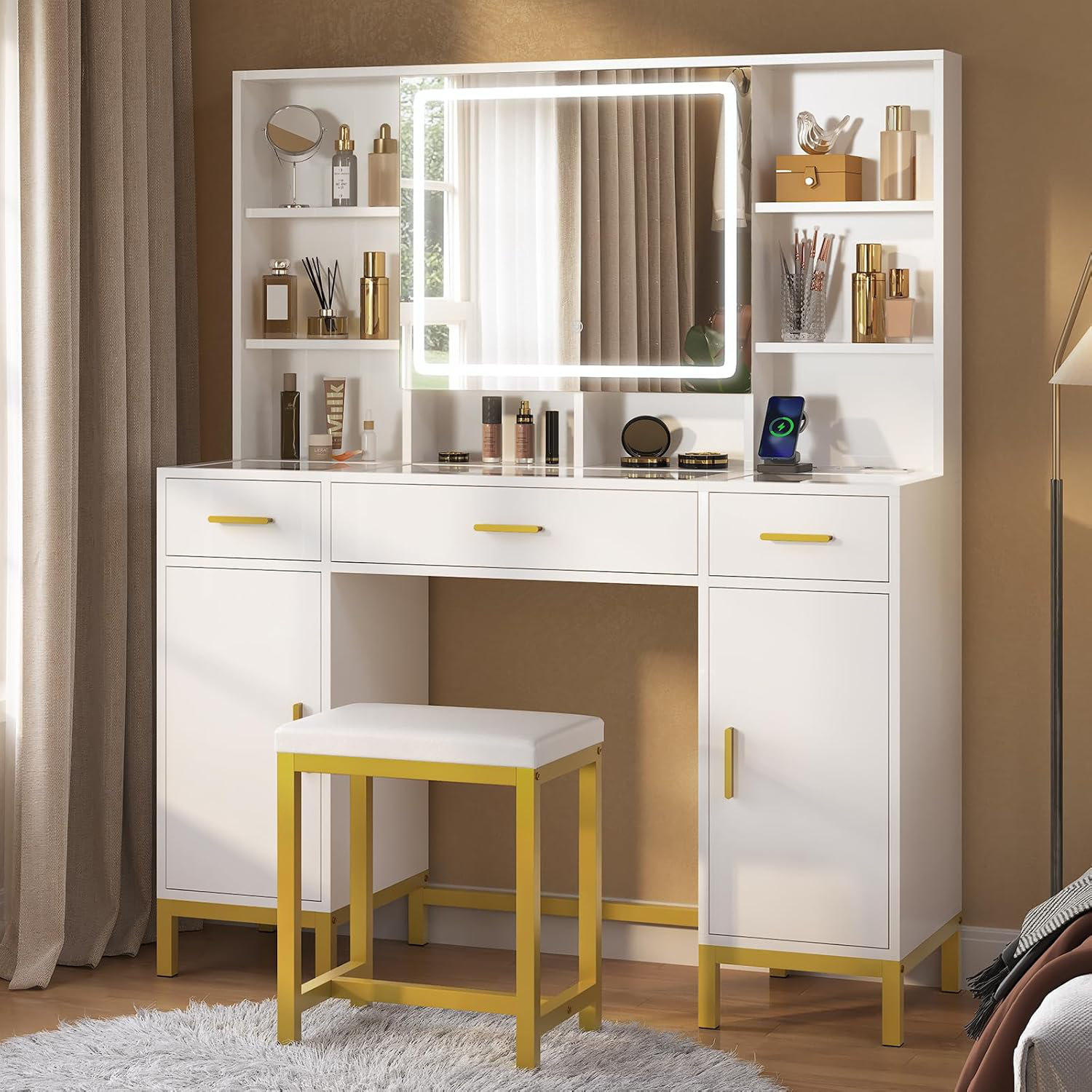 Mercer41 Makeup Vanity | Wayfair