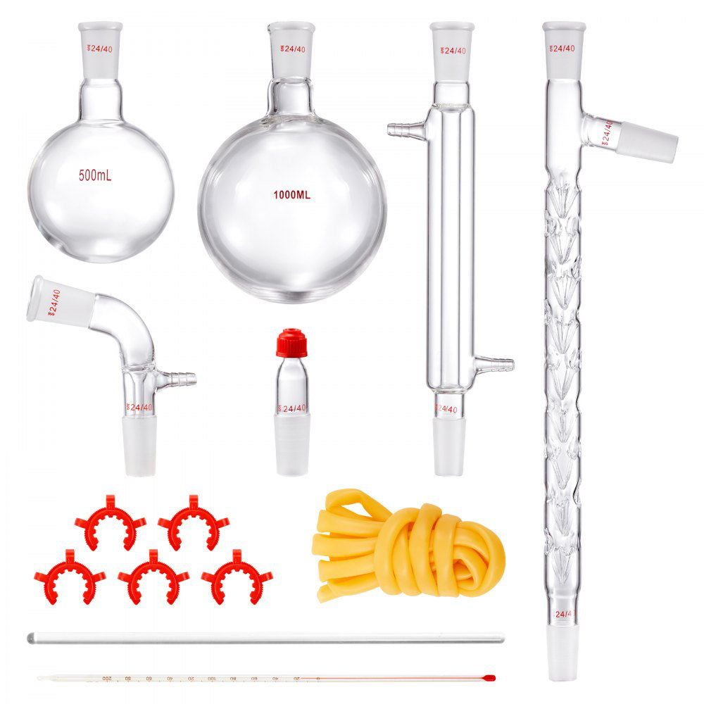 Stellweilan Tessberg Lab Distillation Kit, 3.3 Boro Lab Glassware ...
