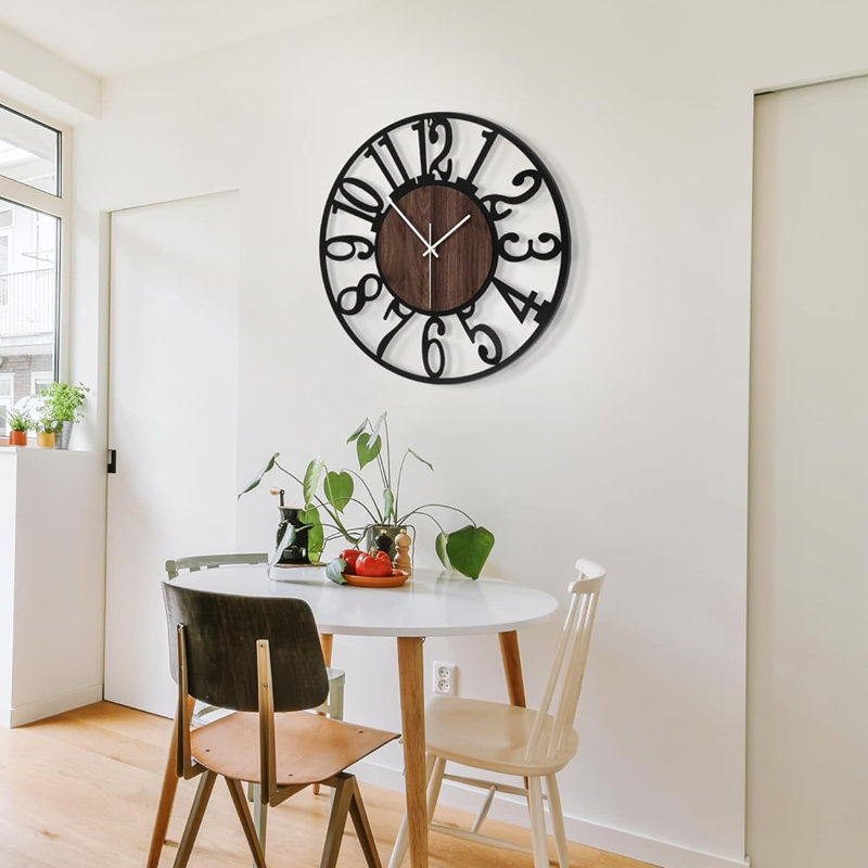 17 Stories Siarhej Metal Wall Clock | Wayfair