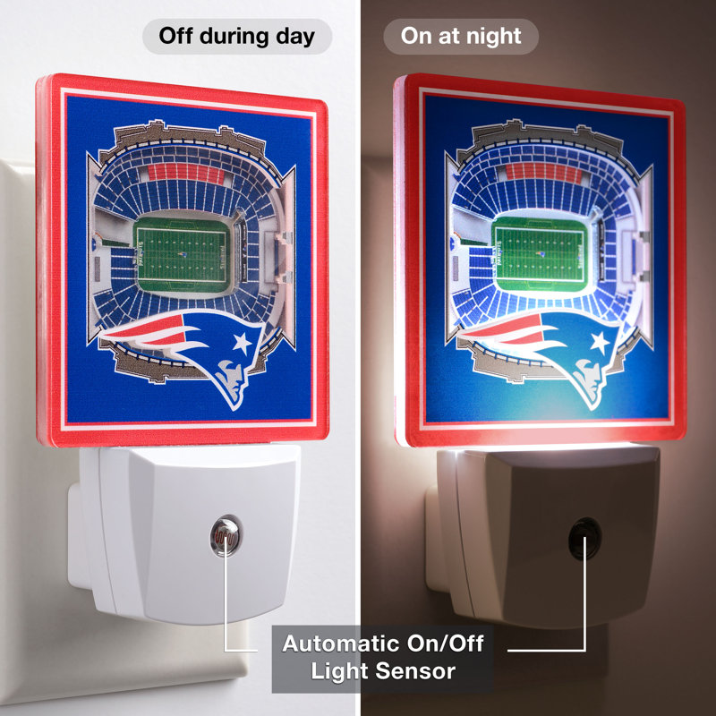 YouTheFan NFL New England Patriots Stadium View Night Light | Wayfair