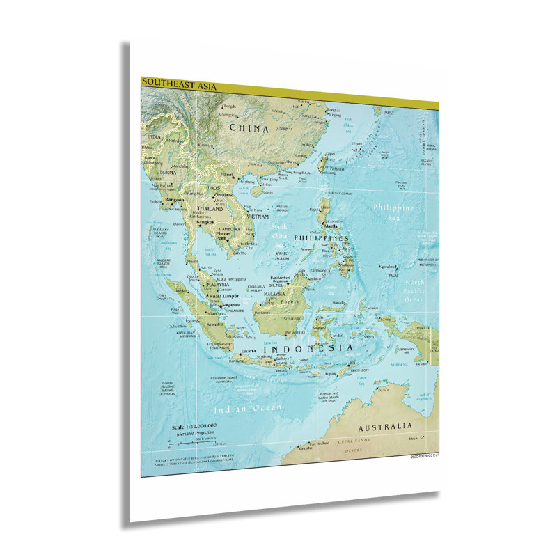Williston Forge 2021 Southeast Asia Map - South East Asia Wall Map - SE ...