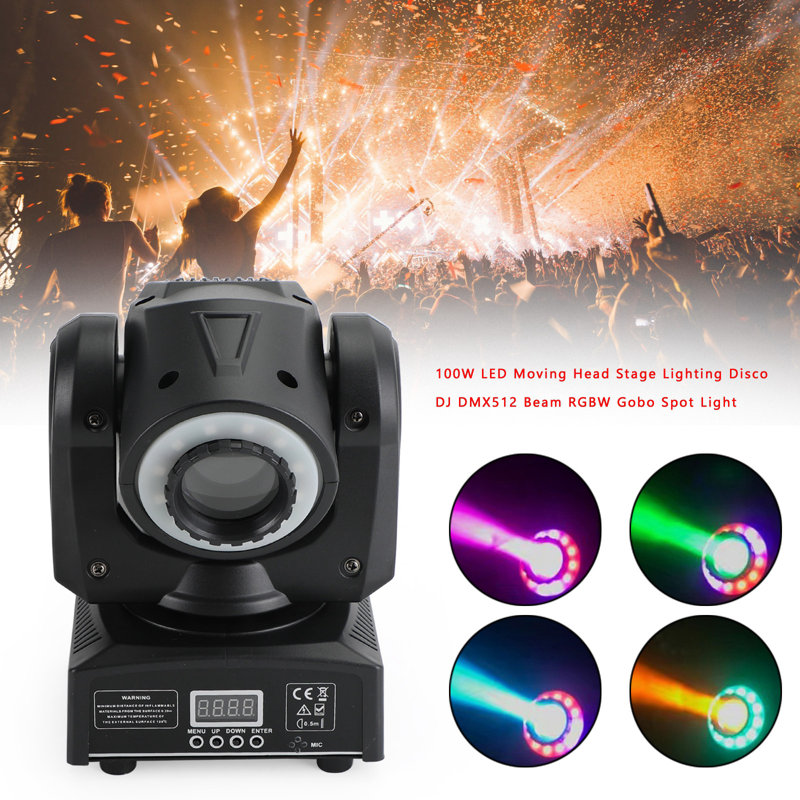 The Party Aisle™ 100W Pattern Moving Head Light With Aperture | Wayfair