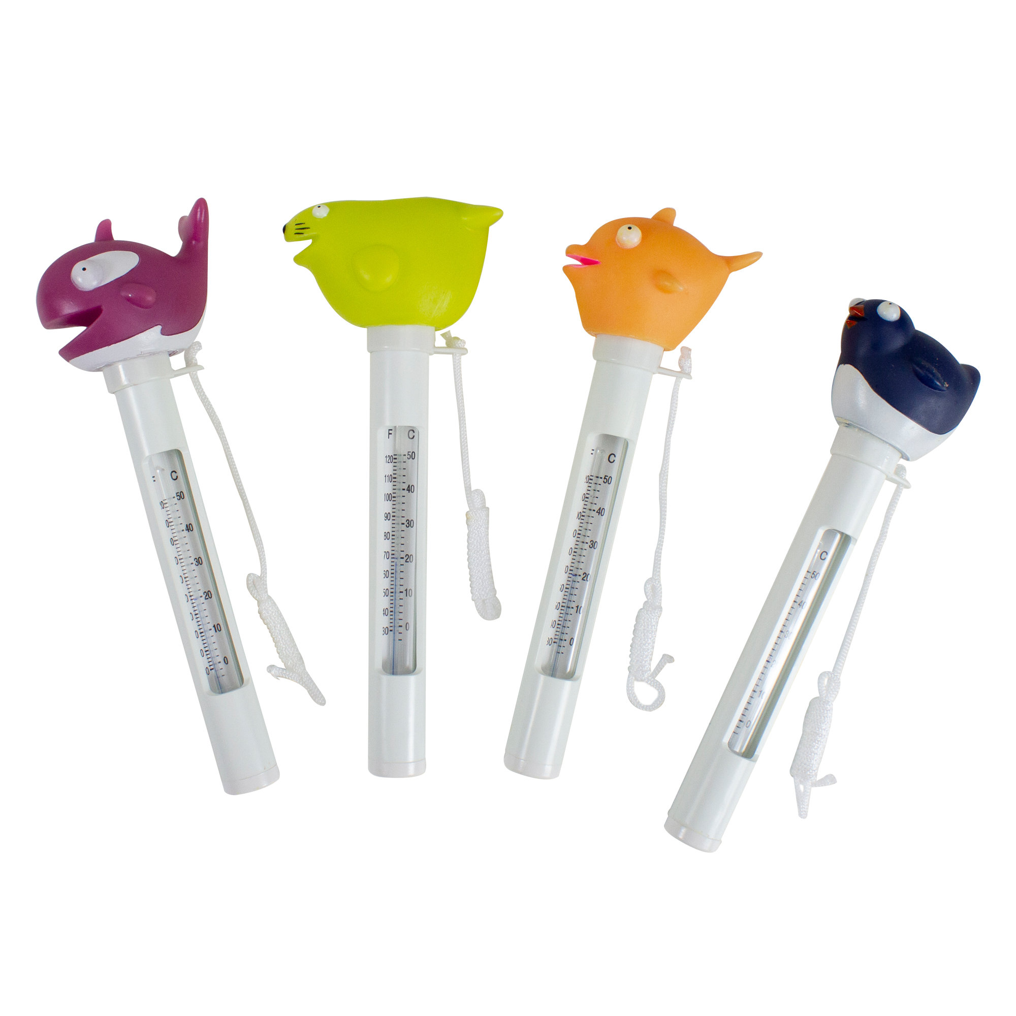 Pool Central 8.25" Sea Babies Floating Pool Thermometers - Set Of 4 ...