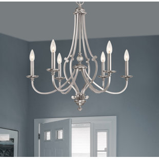 Brushed Nickel Chandeliers You'll Love | Wayfair