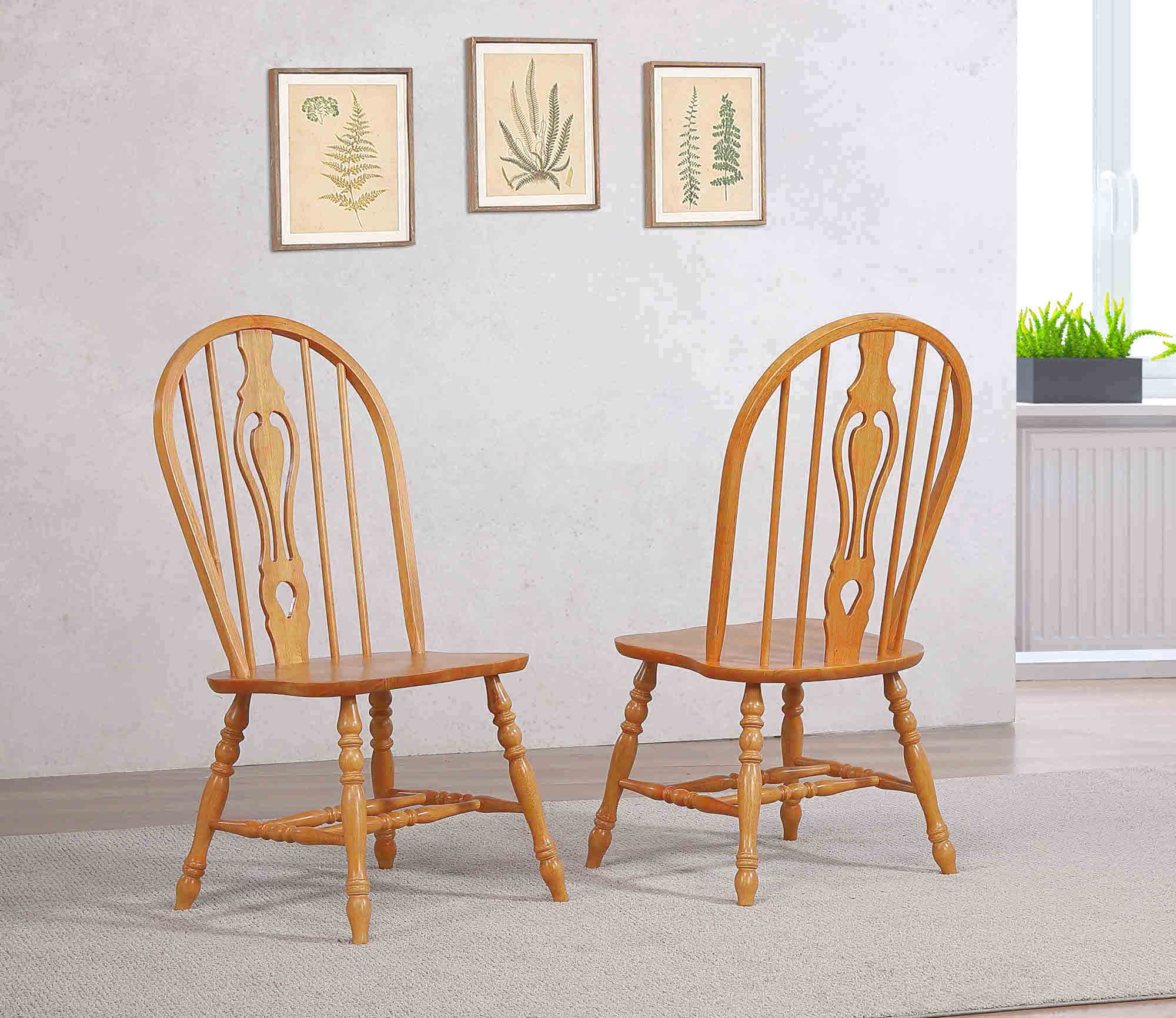 Alcott Hill Liudger Keyhole Back Solid Wood Dining Chair & Reviews ...