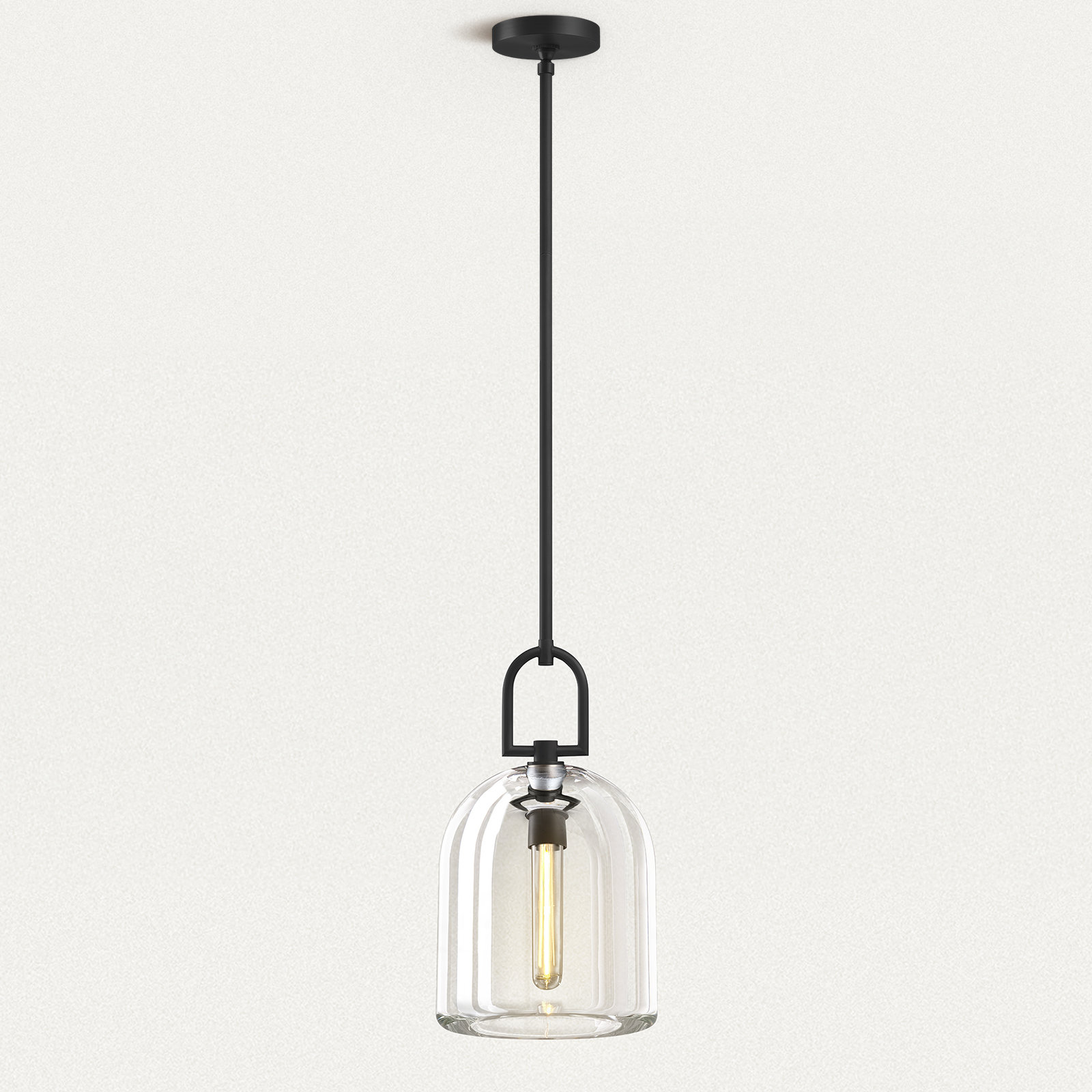 Everly Quinn 1 - Light Bell Single Pendant With Crystal Glass - Wayfair ...
