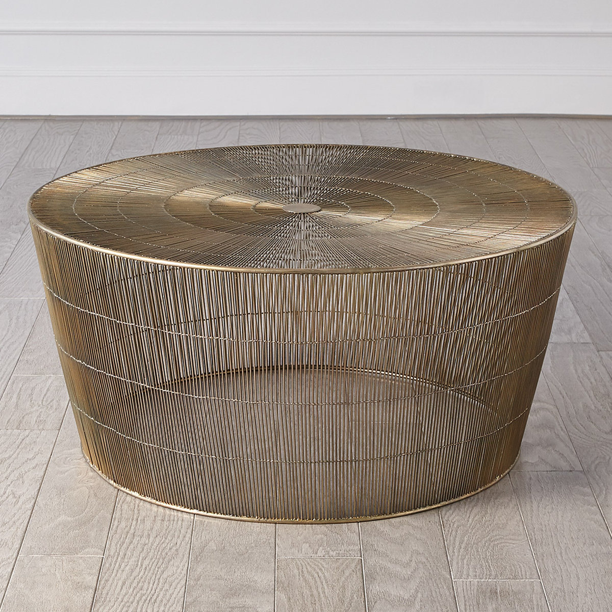 Studio A Home Radiance Coffee Table-Antique Brass | Perigold
