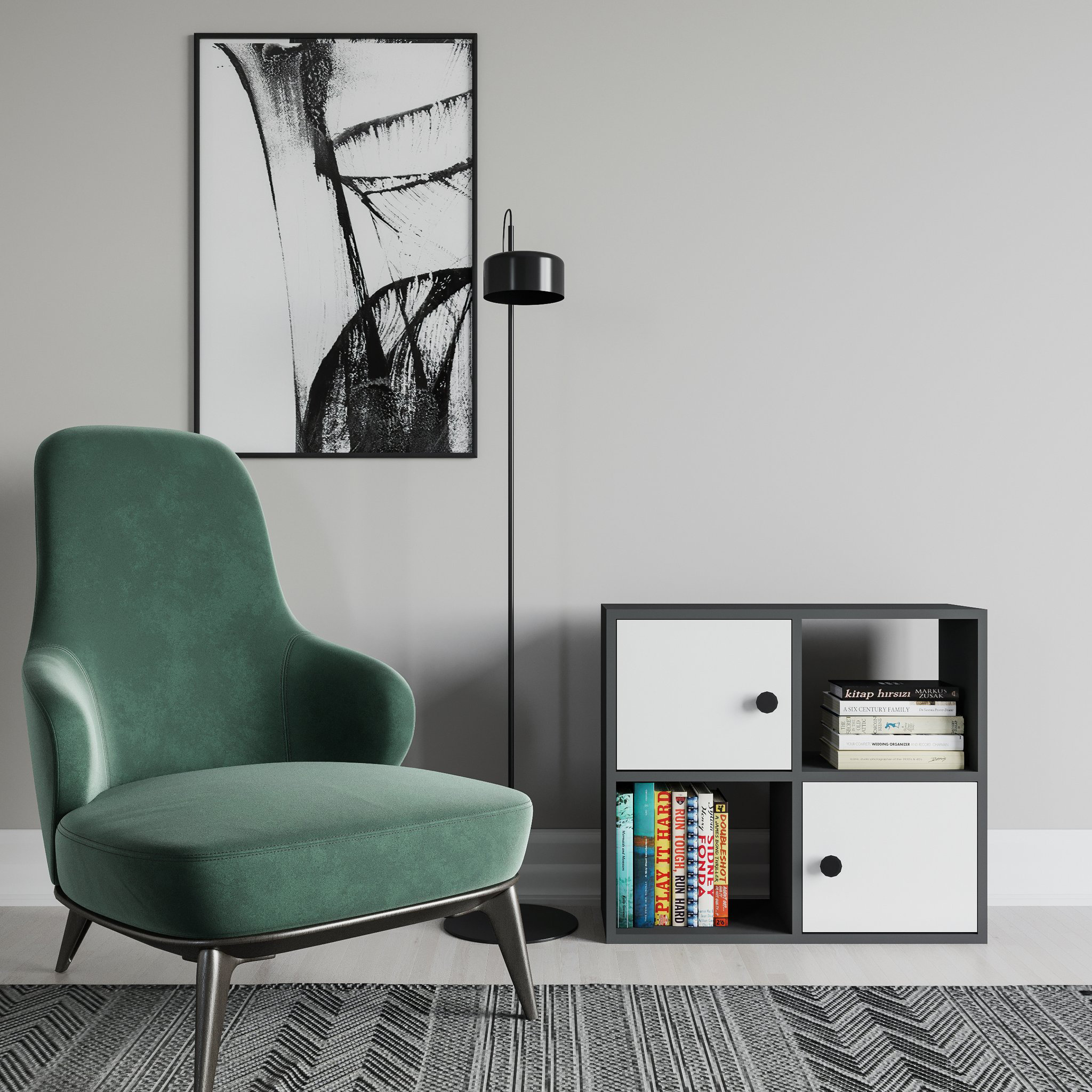 Blue Elephant Turtle 63.5cm H Cube Bookcase | Wayfair.co.uk