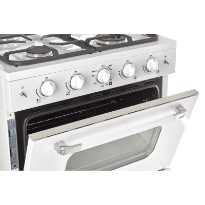Unique Classic Retro 30" 4 burner 3.9 cu. ft. Freestanding Gas Range ...