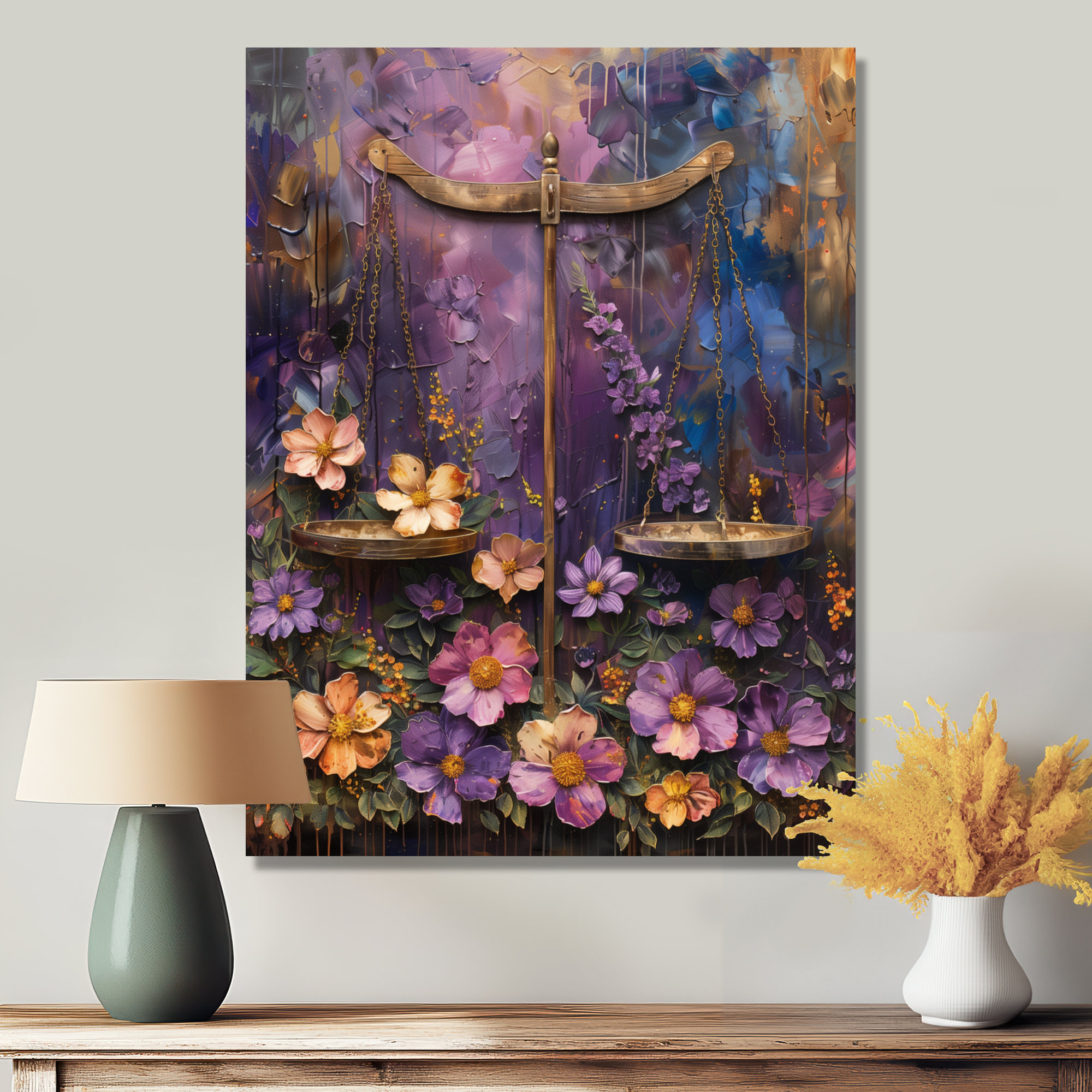 Lark Manor™ Purple Blue Astrology Cosmic Collaboration Libra ...