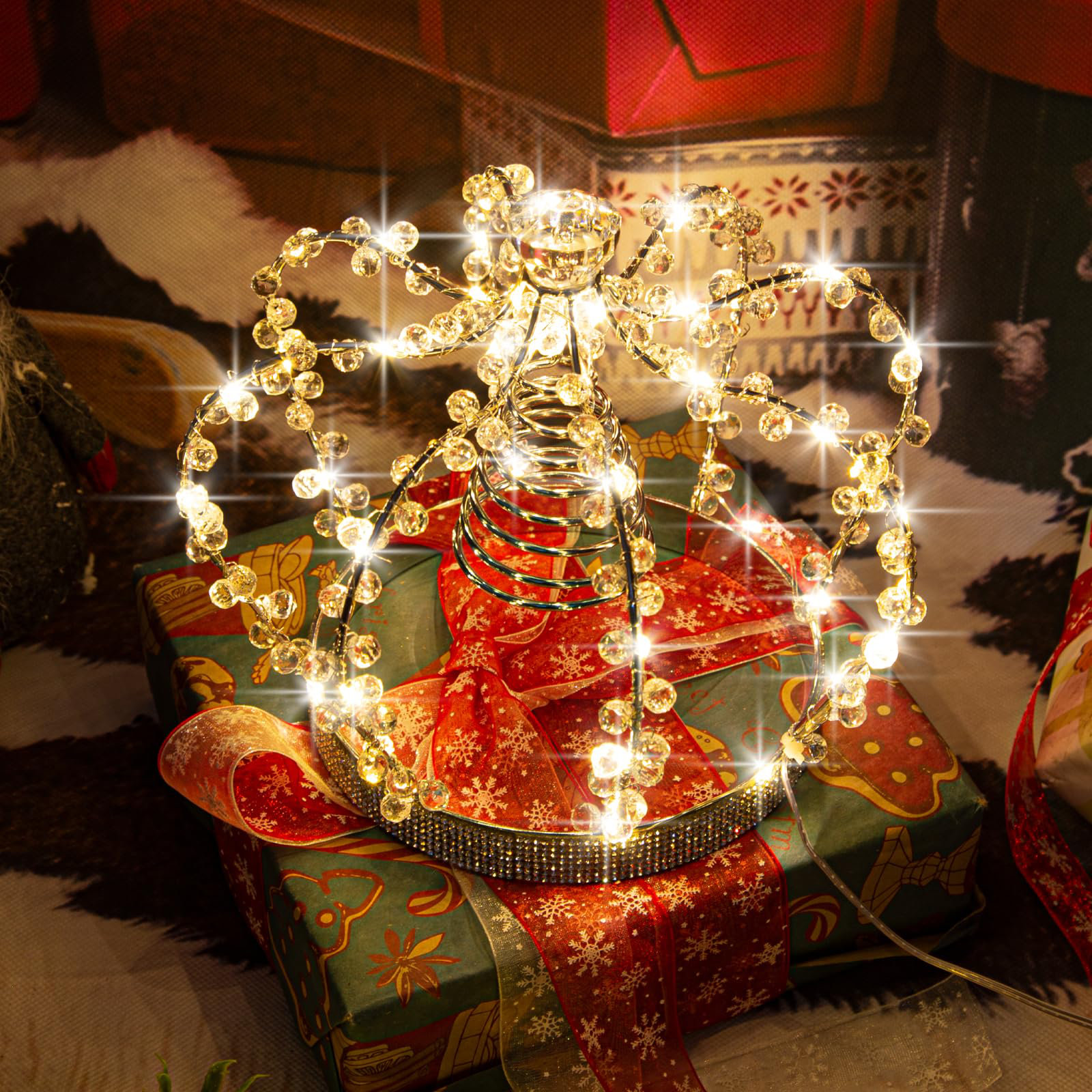 The Holiday Aisle® Christmas Tree Decoration Star, Jewel Crown With 60 ...