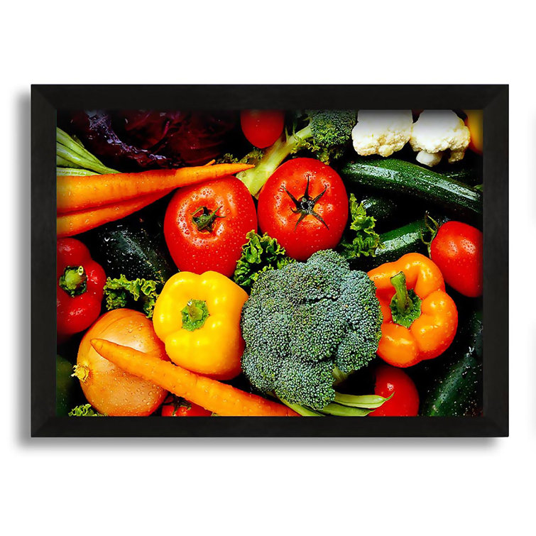 Brayden Studio Vegetable Supreme - Single Picture Frame Print on Canvas ...