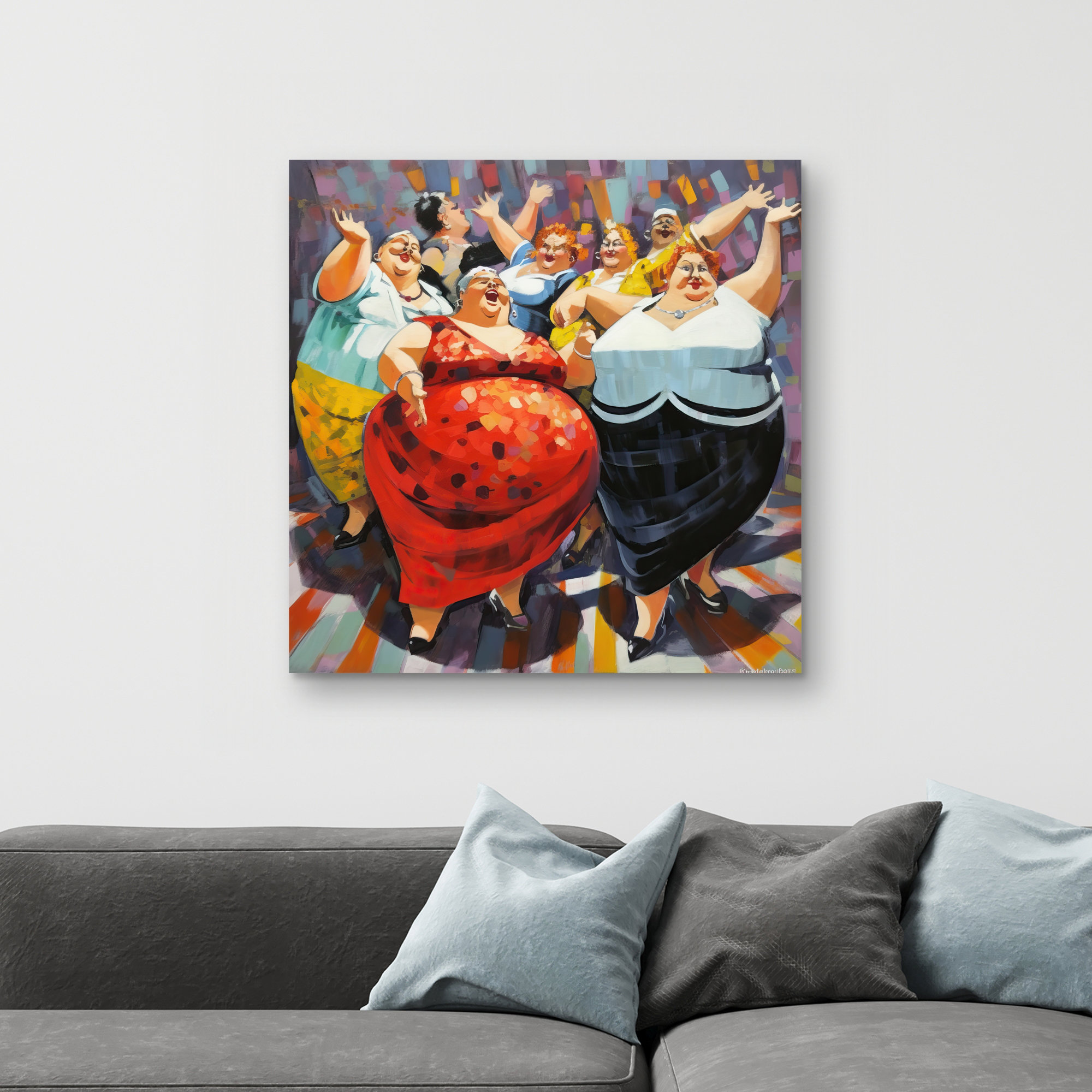 Begin Edition International Inc. The cheerful women - 32"x32" art on ...