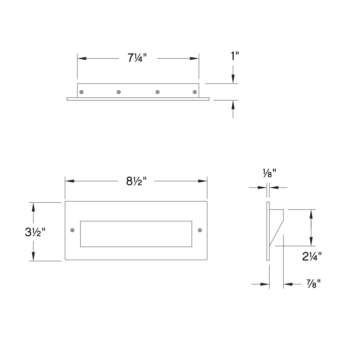 Hinkley Horizontal Low Voltage Hardwired LED Step Light | Perigold