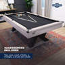 American Legend Kirkwood 90" Pool Table - Antique Gray Finish with ...