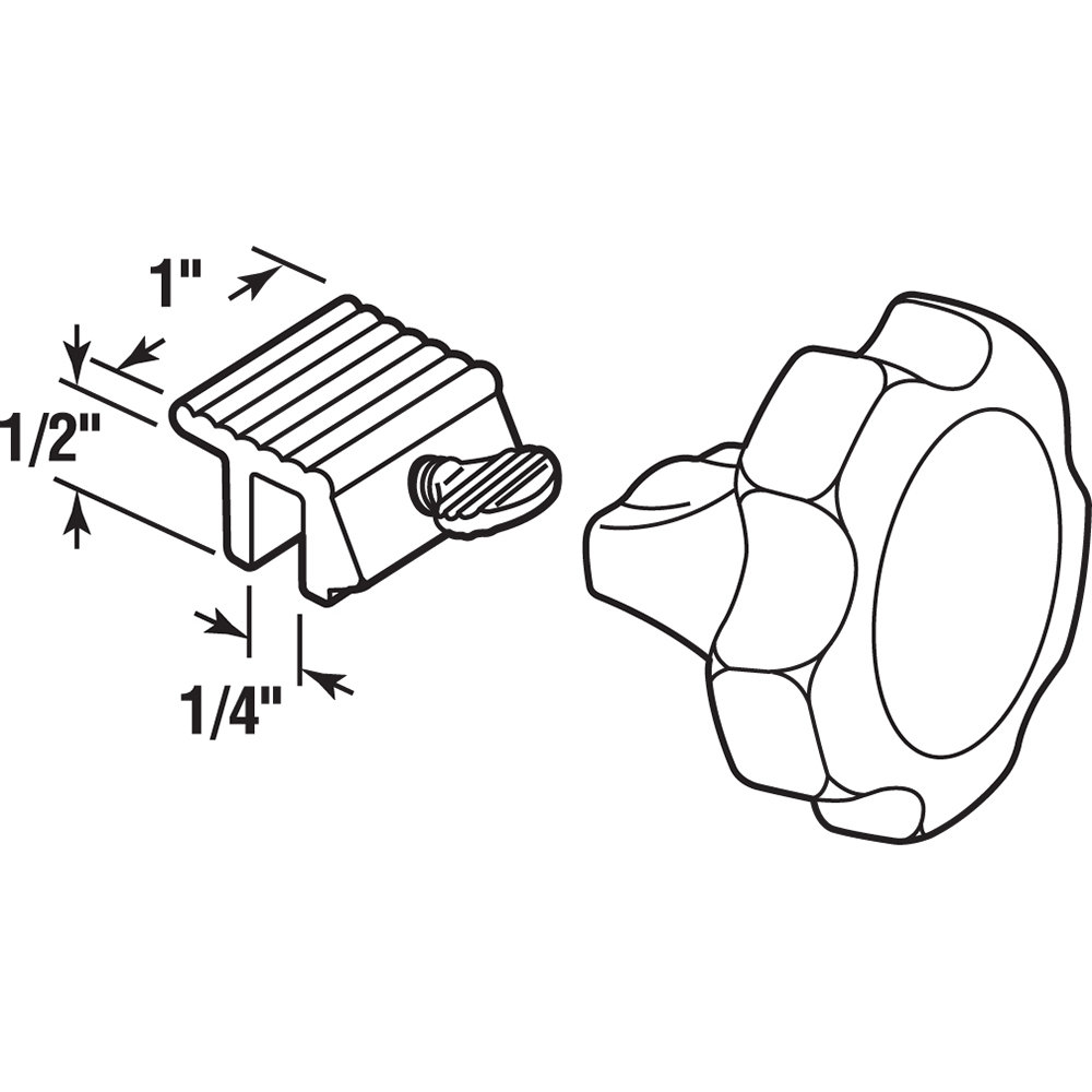 Prime-Line Locking Wrench and Window Lock Kit, White Finish (Single ...