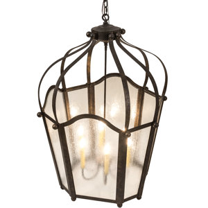 Meyda Lighting Citadel 4 - Light Lantern Geometric Chandelier | Perigold