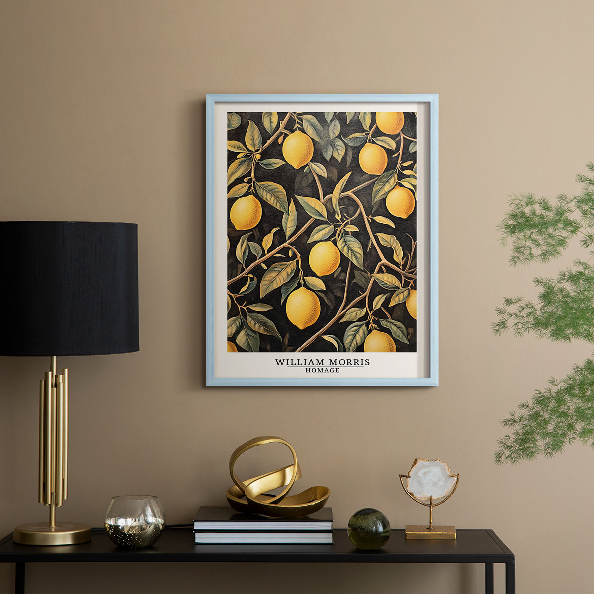 Fleur De Lis Living WM MORRIS Series DLXXXI Framed Print - Solid Wood ...