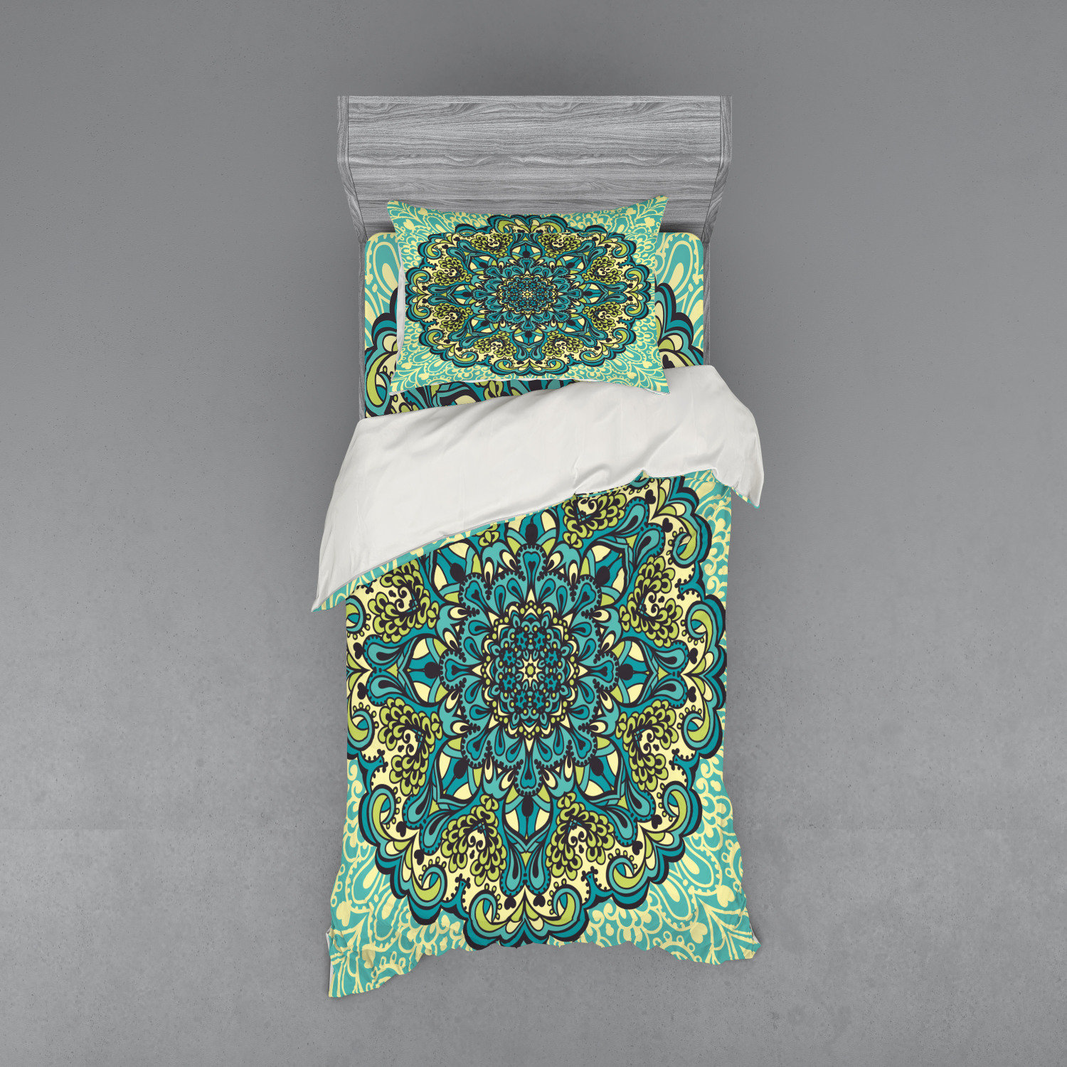 Ambesonne Ethnic Turquoise Microfiber Eclectic Duvet Cover Set | Wayfair
