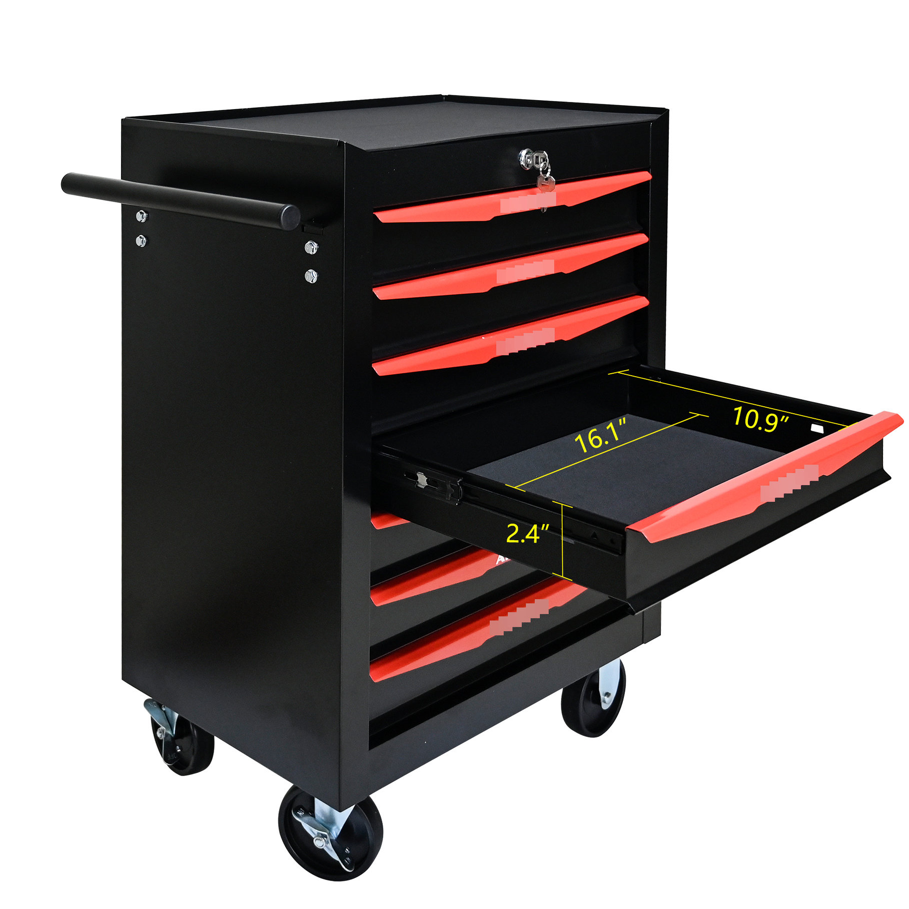 Wrought Studio™ 20" Metal Tool Chest With 7 Drawers - Bearing Slides ...