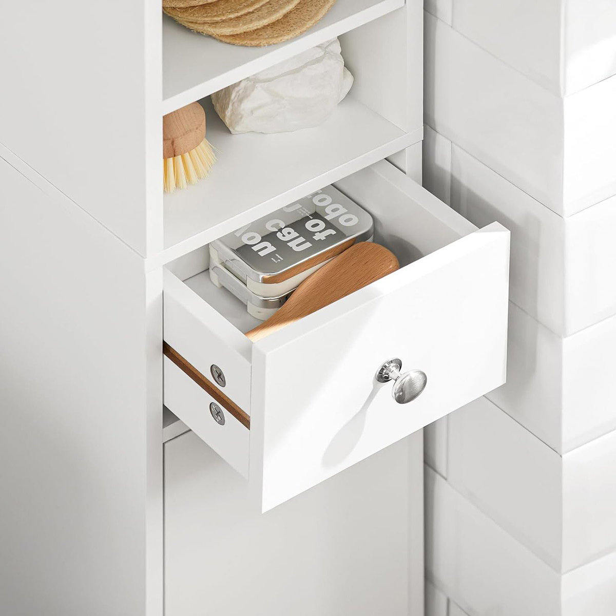 Latitude Run® Slim Tall Bathroom Storage Cabinet | Wayfair