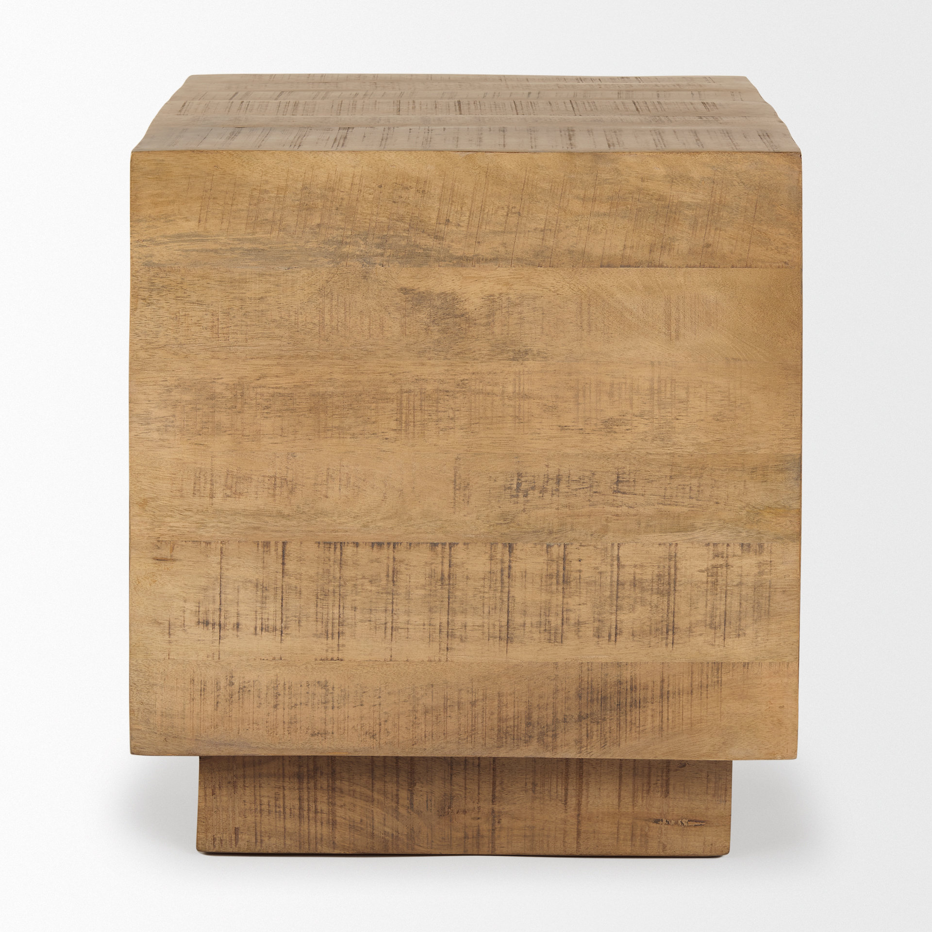 The Twillery Co. Stalbridge Solid Wood Block End Table & Reviews ...