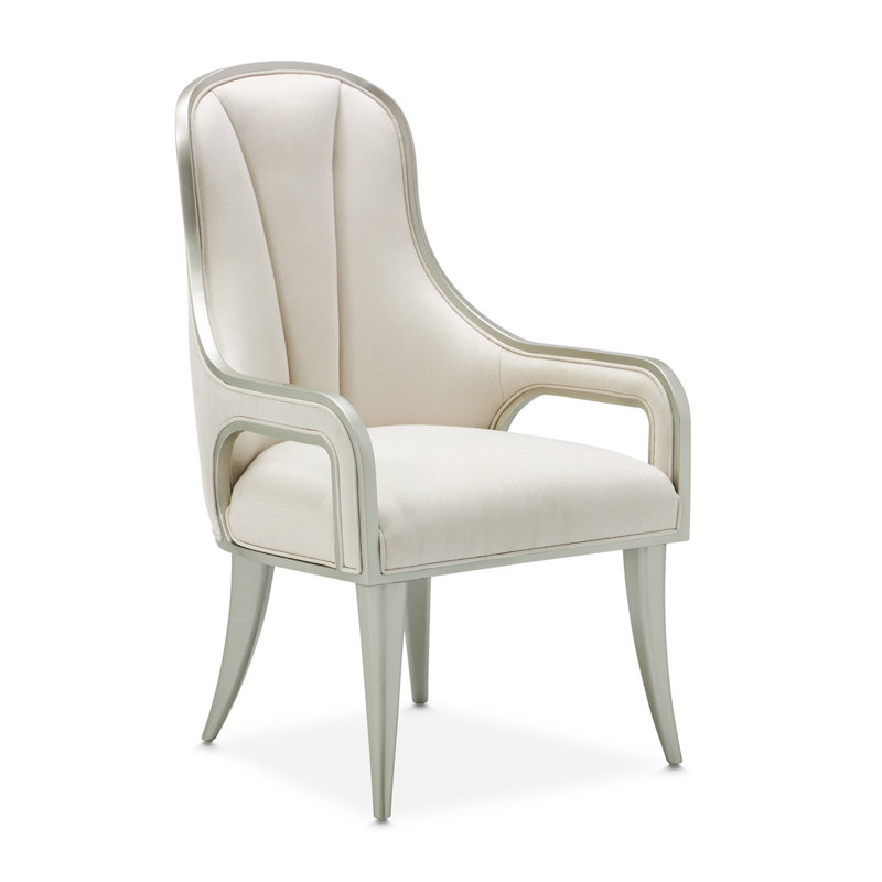 Michael Amini Penthouse Arm Chair - Ash Gray | Wayfair