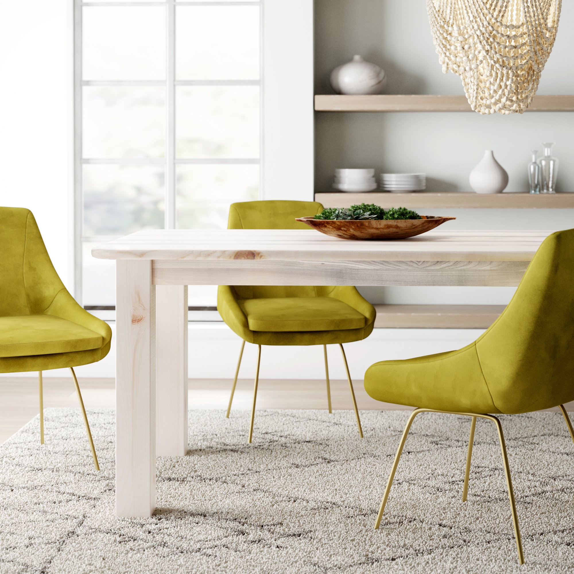 Loon Peak® Homestead Collection 72" Lodge Pole Pine Dining Table ...