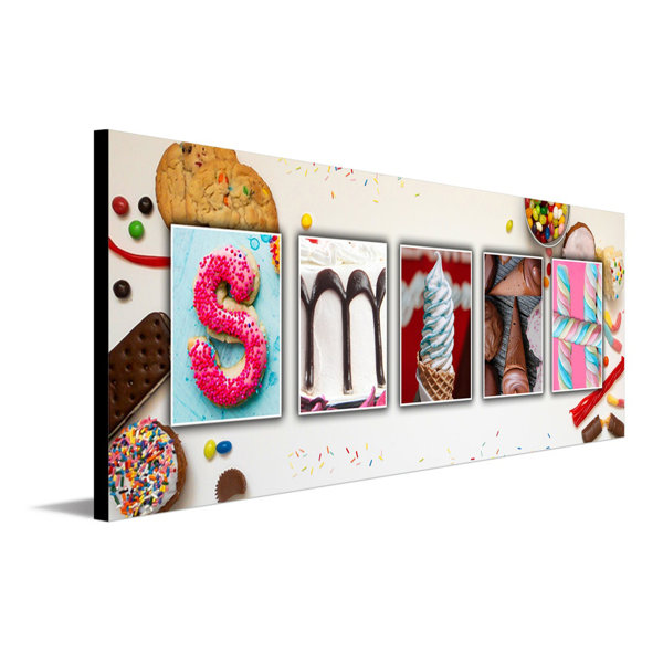 Ebern Designs Sweets & Candy Name Art - Personalized Gift | Wayfair