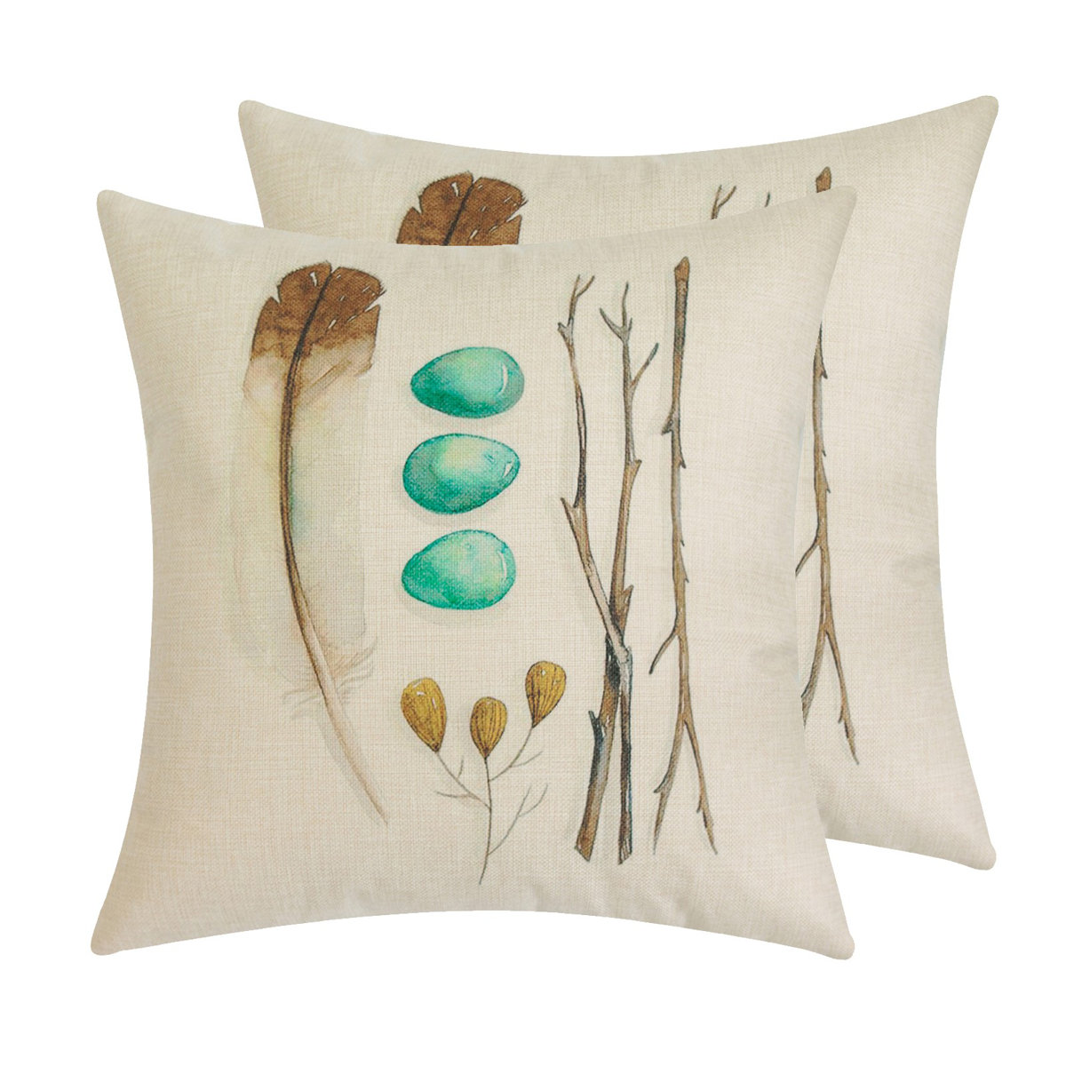 Peterborough Home Nature Love Square Pillow Cover | Wayfair