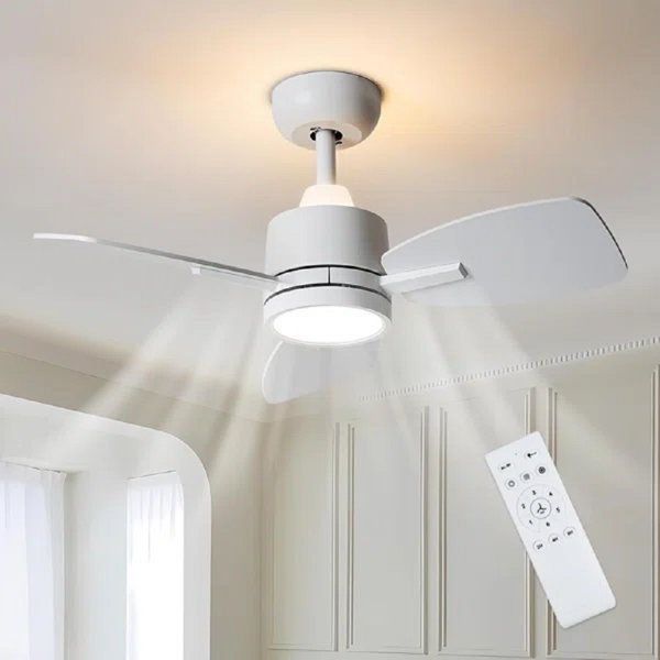 Wrought Studio Gupta 32'' Ceiling Fan with LED Lights & Reviews | Wayfair