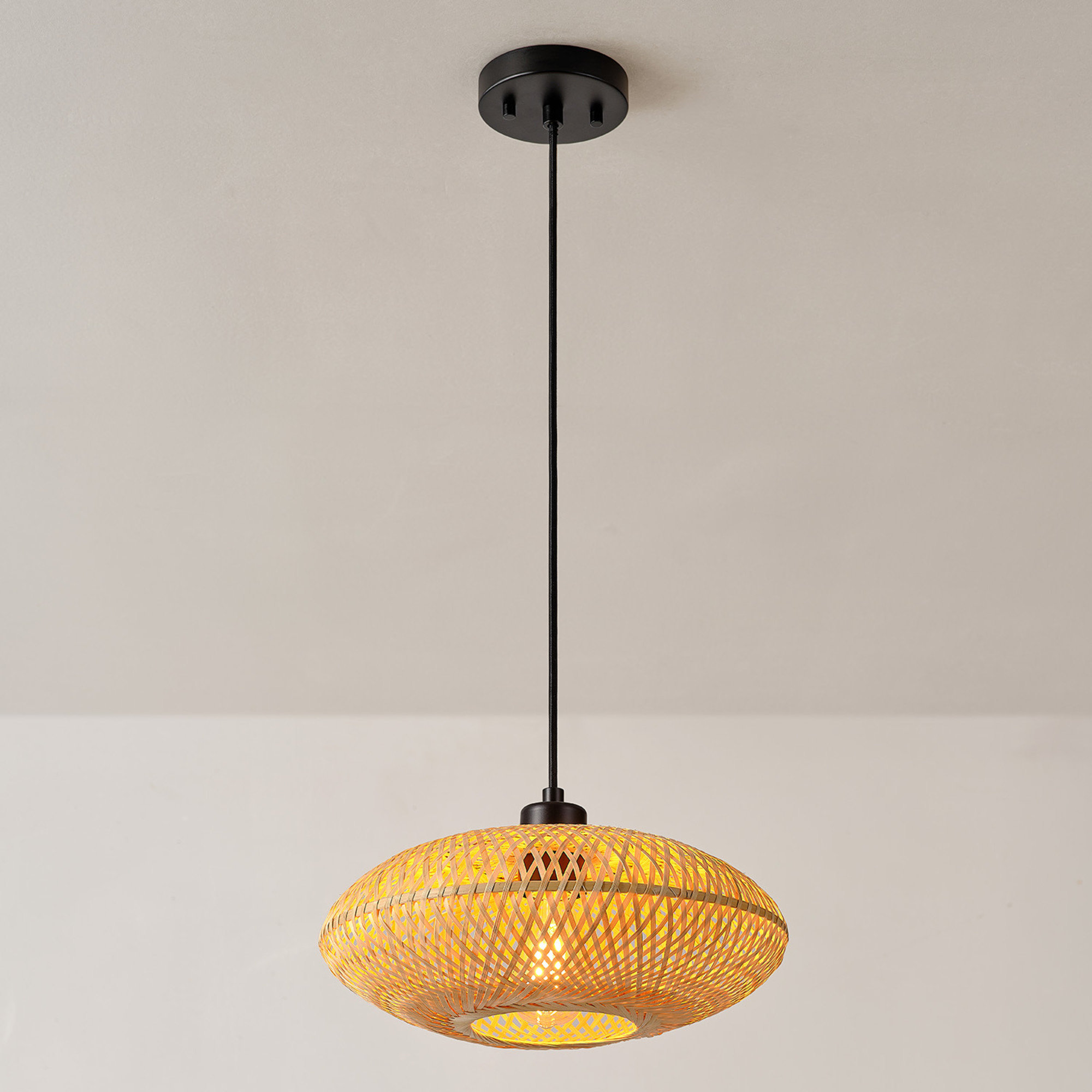 Bay Isle Home™ Chira 1 - Light Satin Yellow Pendant & Reviews | Wayfair