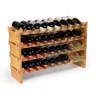 Prep & Savour 36 Bottle Stackable Modular Wine Rack Wine Storage Rack ...