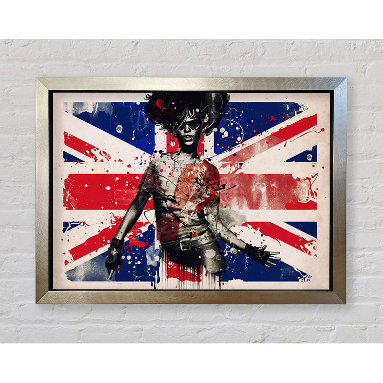 Bright Star Union Jack Woman - Single Picture Frame Art Prints ...