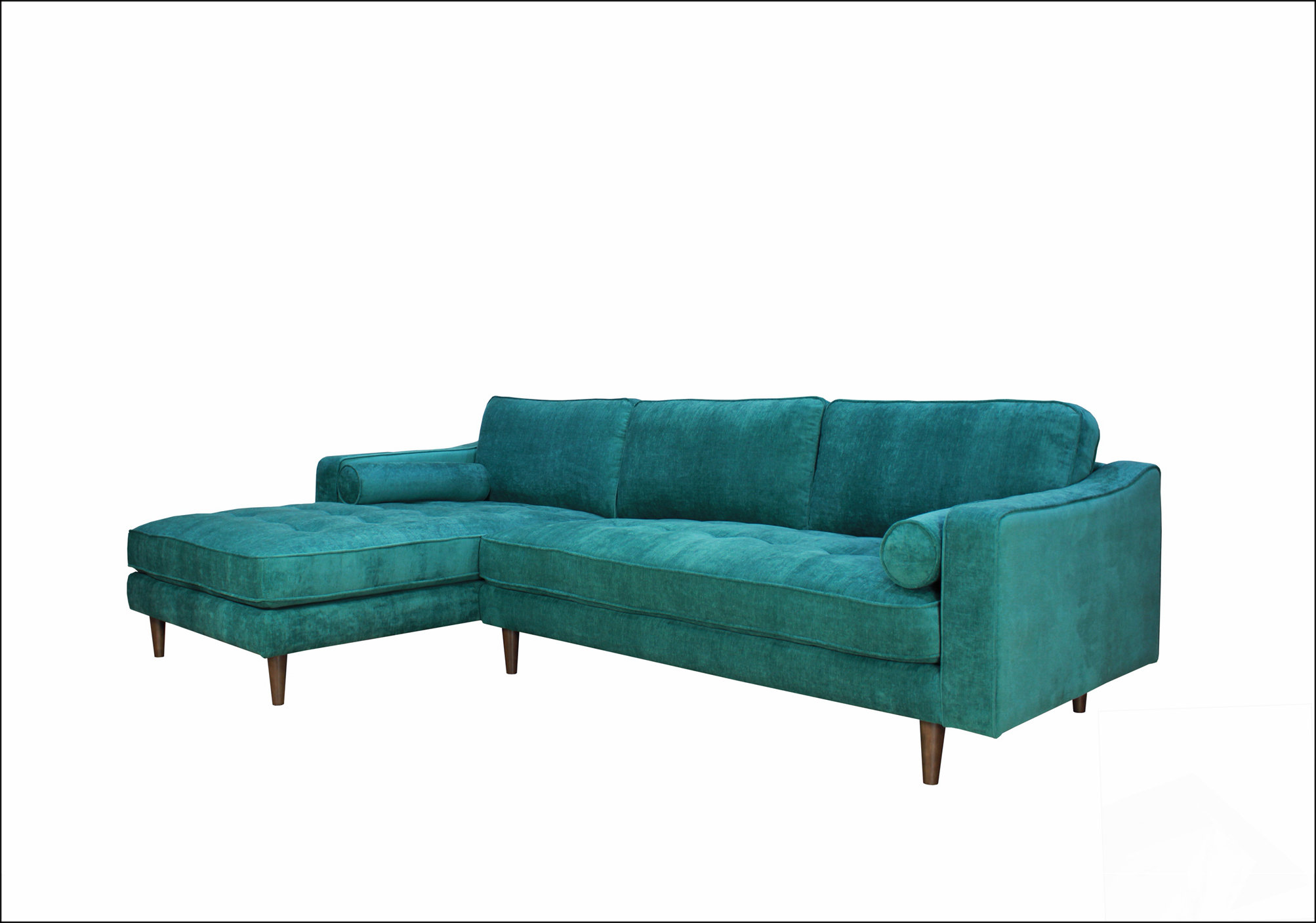 Corrigan Studio® Anderson Laf Sectional - Turquoise | Wayfair