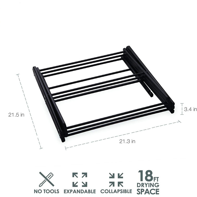 Rebrilliant Steel Foldable Accordion Drying Rack - Wayfair Canada