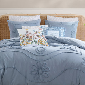 Peri Home Retro Scroll Comforter Set Blue | Wayfair