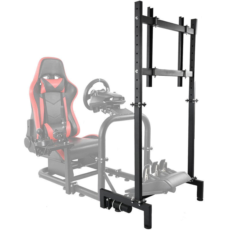 Williston Forge Adjustable PC & Racing Game Chair in Black | Wayfair