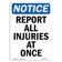 SignMission Report All Injuries at Once Sign - Wayfair Canada