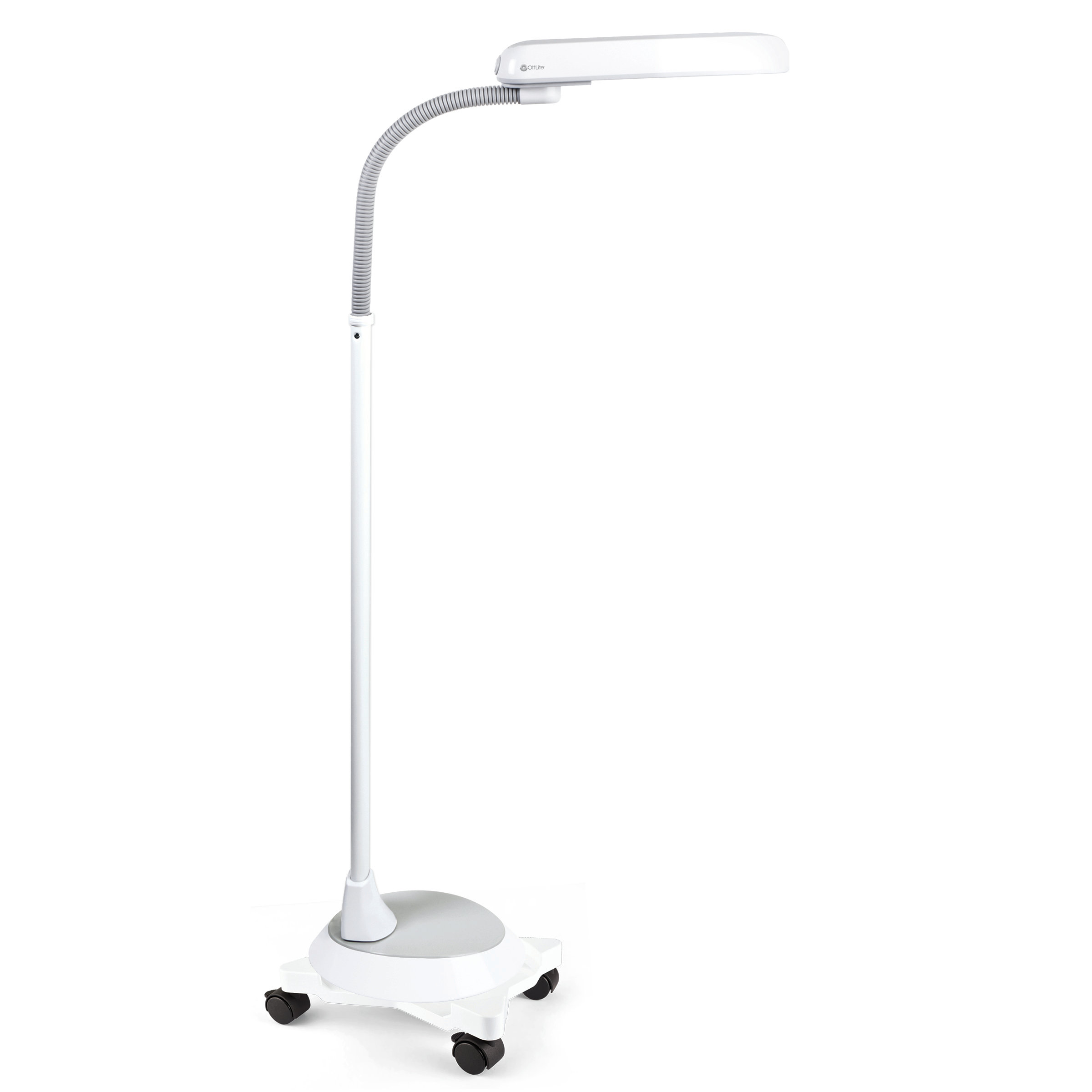 OttLite 18w Floor Lamp with Wheels - Home, Office, Bedroom, or Reading ...