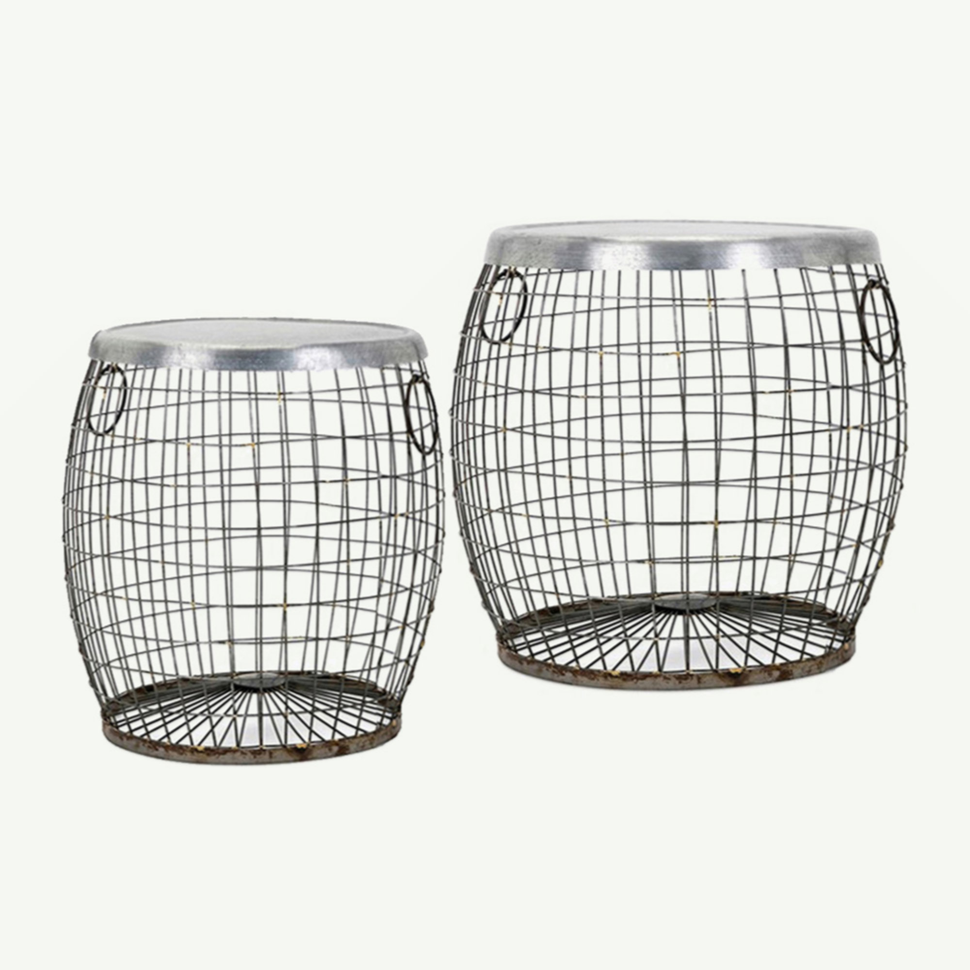 17 Stories Round Wire Tables | Wayfair