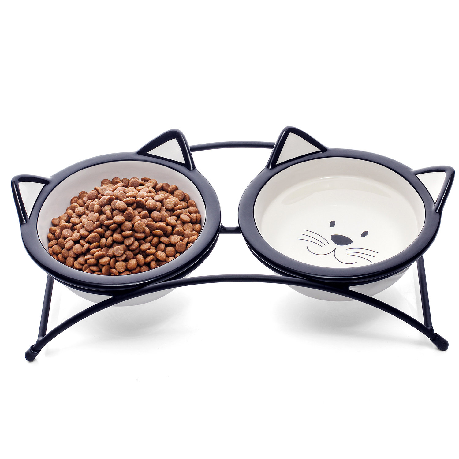 ColorLife Cat Food Bowls, 13 Oz Raised Cat Bowls For Food And Water ...