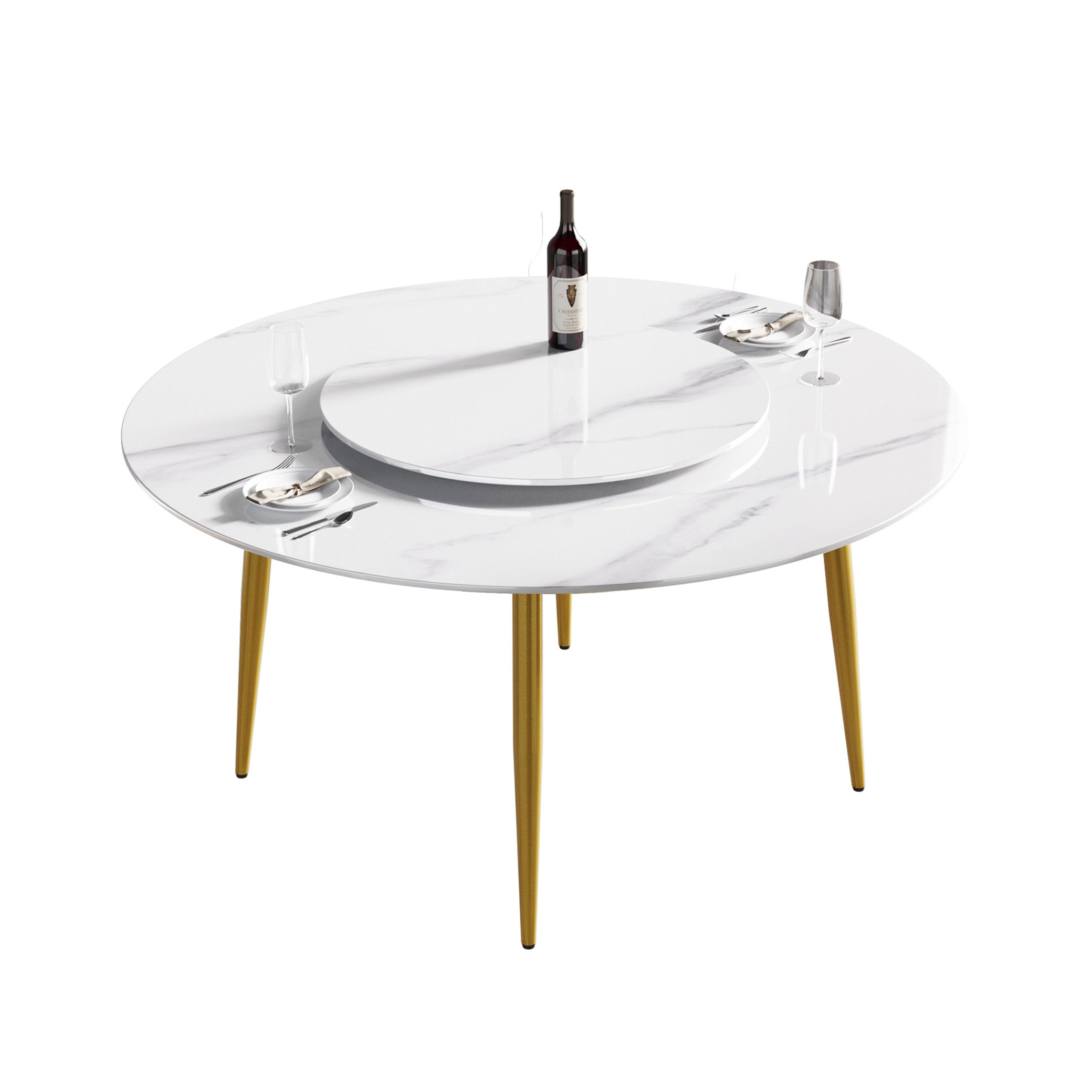 Everly Quinn Qwanda Dining Table,round kitchen table,dining tables ...