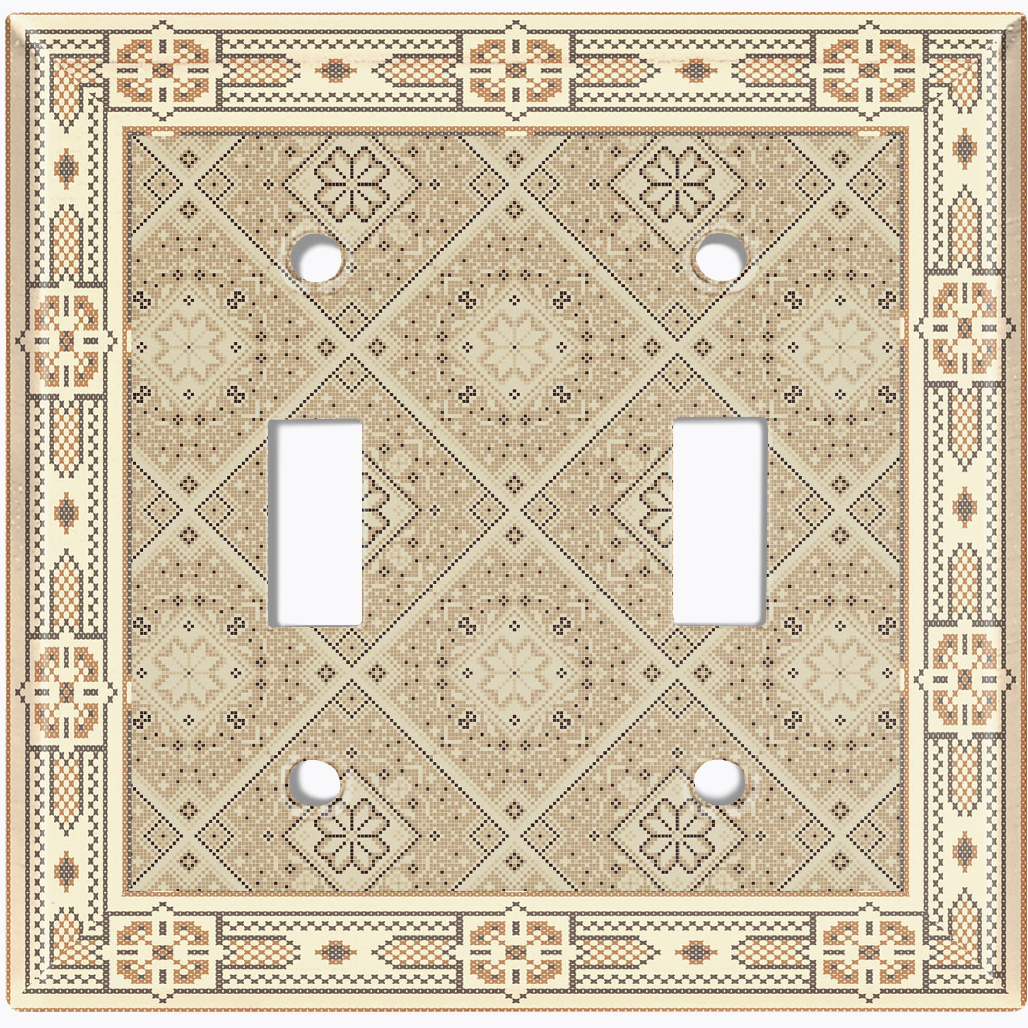 WorldAcc Metal Light Switch Plate Outlet Cover (Vintage Snake Skin ...